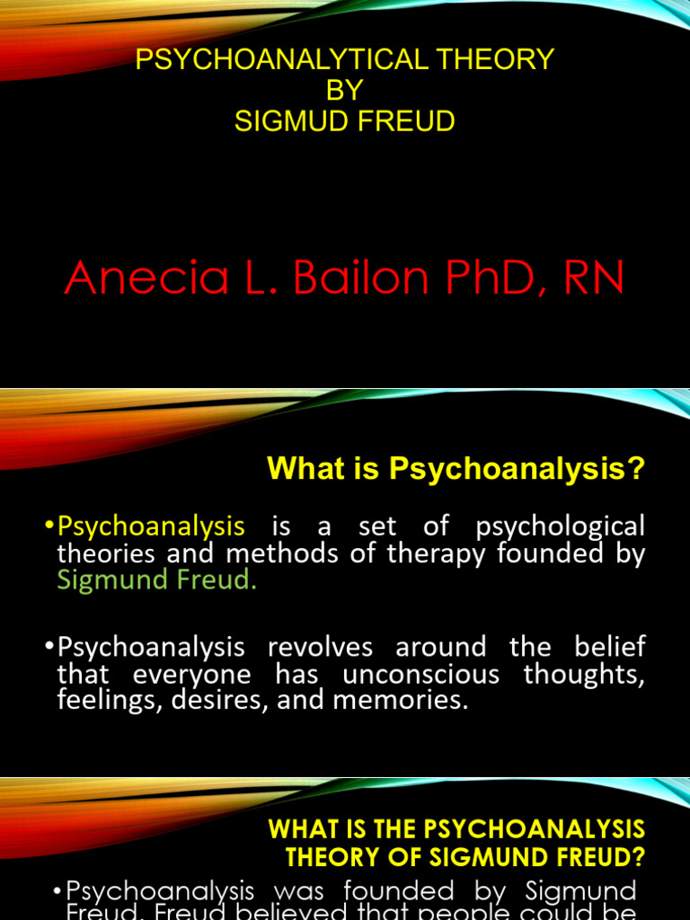 3a Prelim Psychoanalytical Theory Sigmund Freud | PDF | Psychoanalysis | Id