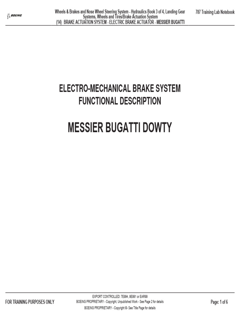 787 ATA32 Messier-Bugatti Brakes | PDF