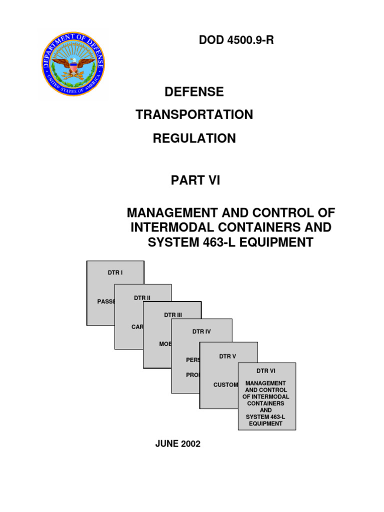 DOD Regulation 4500.9-R: Container Management | PDF | Cargo | United ...