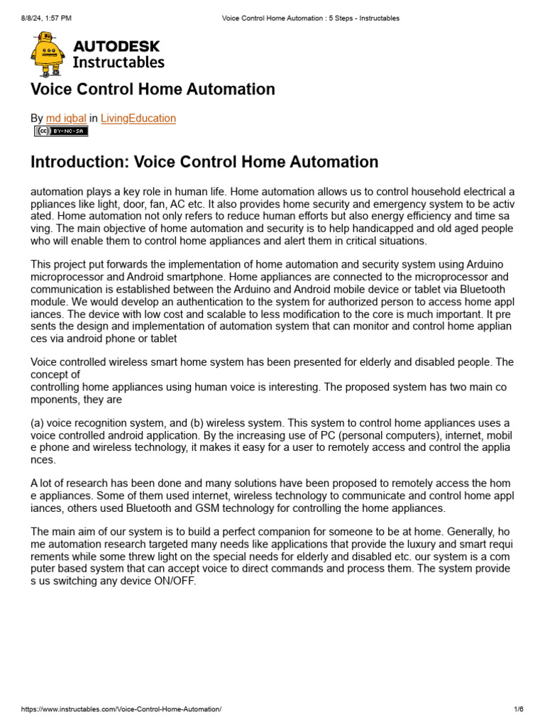 Voice Control Home Automation - 5 Steps - Instructables | PDF | Home ... Voice Control Home Automation - 5 Steps - Instructables | PDF | Home ...