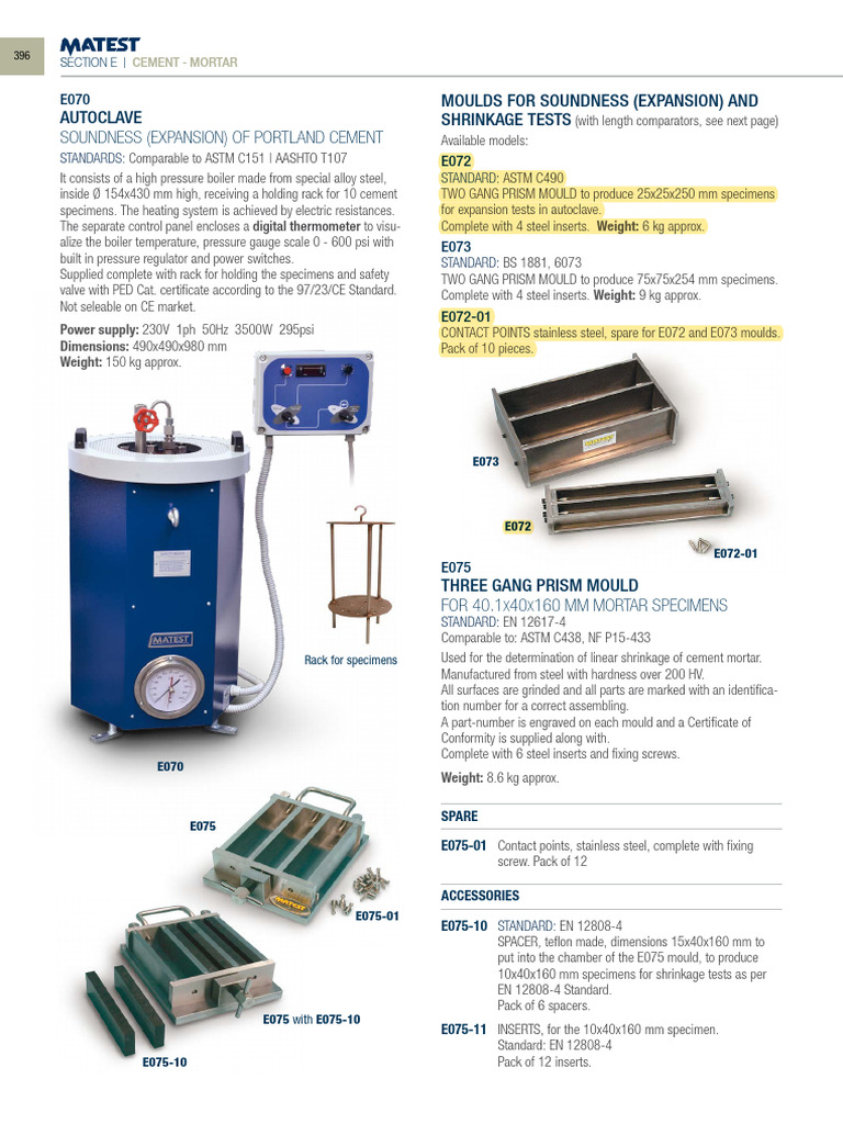 E072 astm c490 | PDF | Cement | Building Engineering