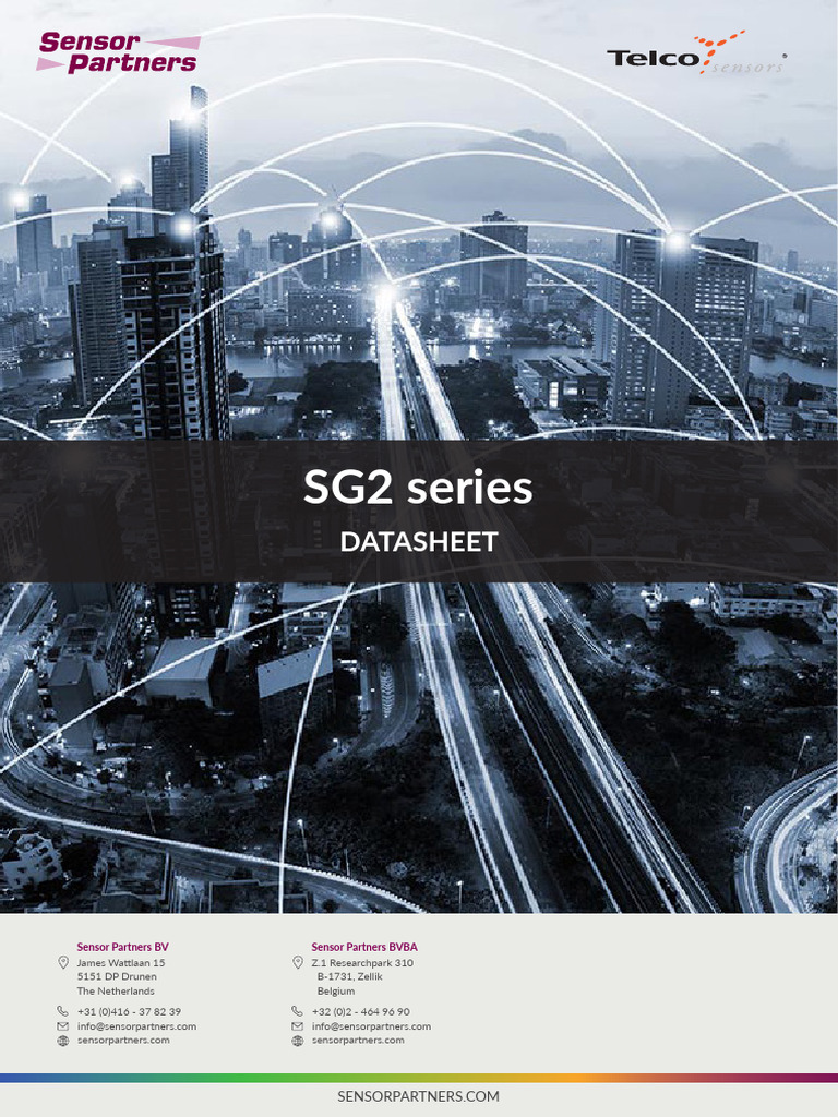 Datasheet Telco Sensors sg2 | PDF
