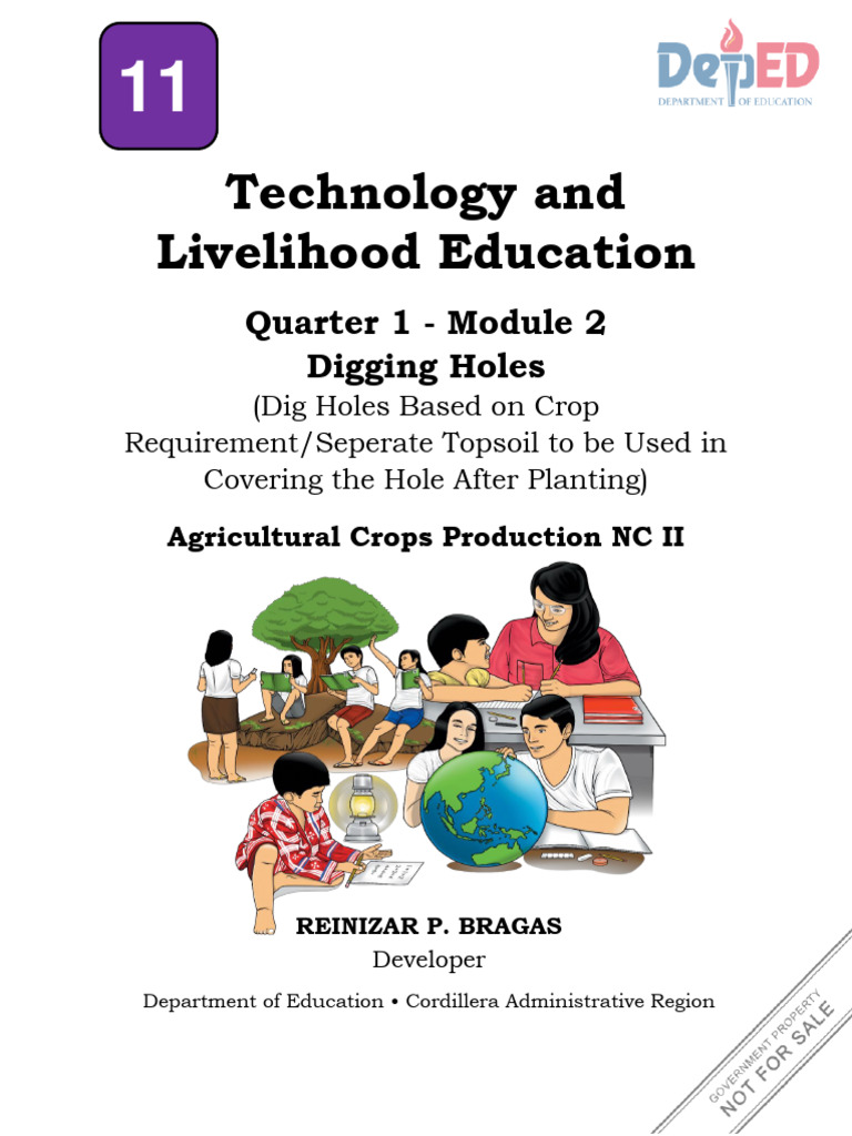 ACP-NCII - G11 - Q1 - Mod2 - WK2 - Dig Holes Based On Crop Requirement ...