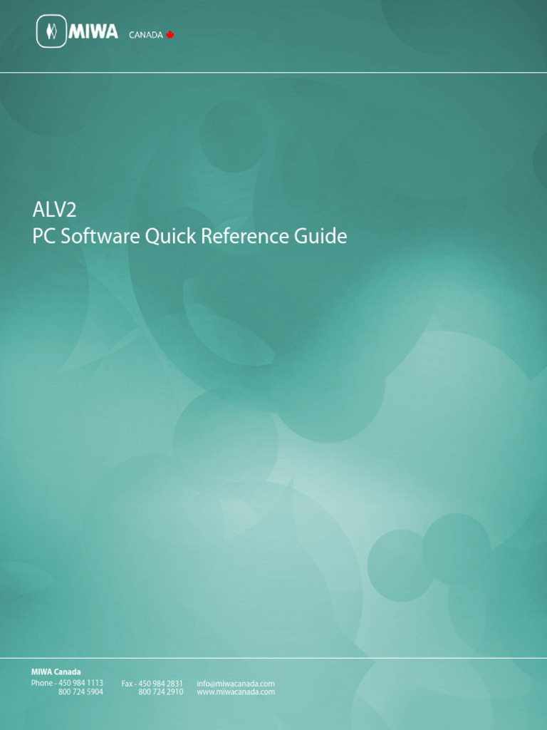ALV2 Software Quick Reference Revised Eng | PDF | Computing