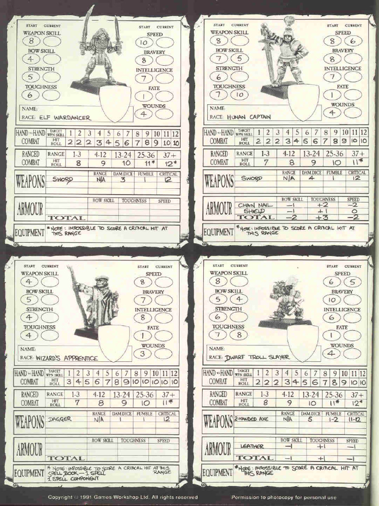 Warhammer - HeroQuest Advanced - Henchmen (White Dwarf 138) | PDF