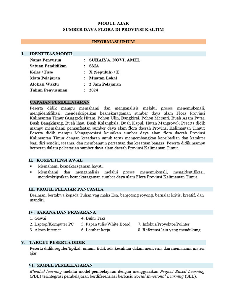 Modul SDA Bab 1 (Anggrek Hitam Dan Ulin) | PDF | Karier & Perkembangan ...