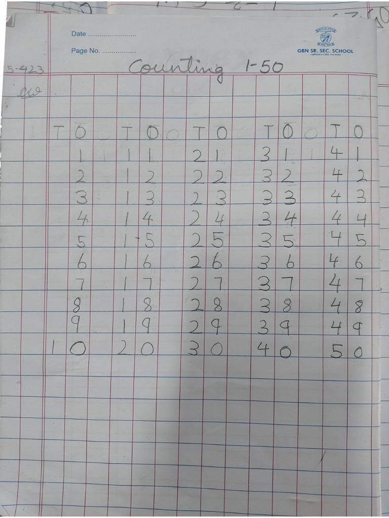 Maths Notebook Work | PDF