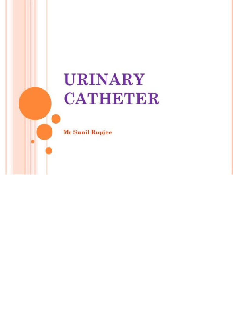 Urinary Catheter | PDF