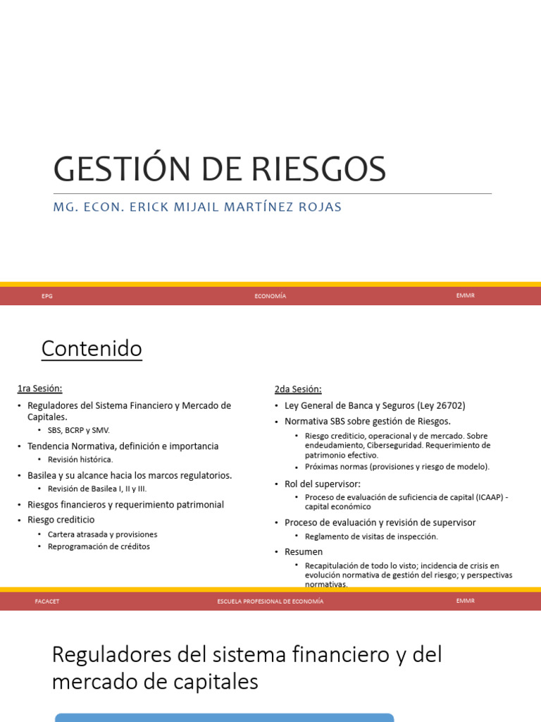 Gestion de Riesgos S 02 | PDF | Basilea Ii | Finanzas personales