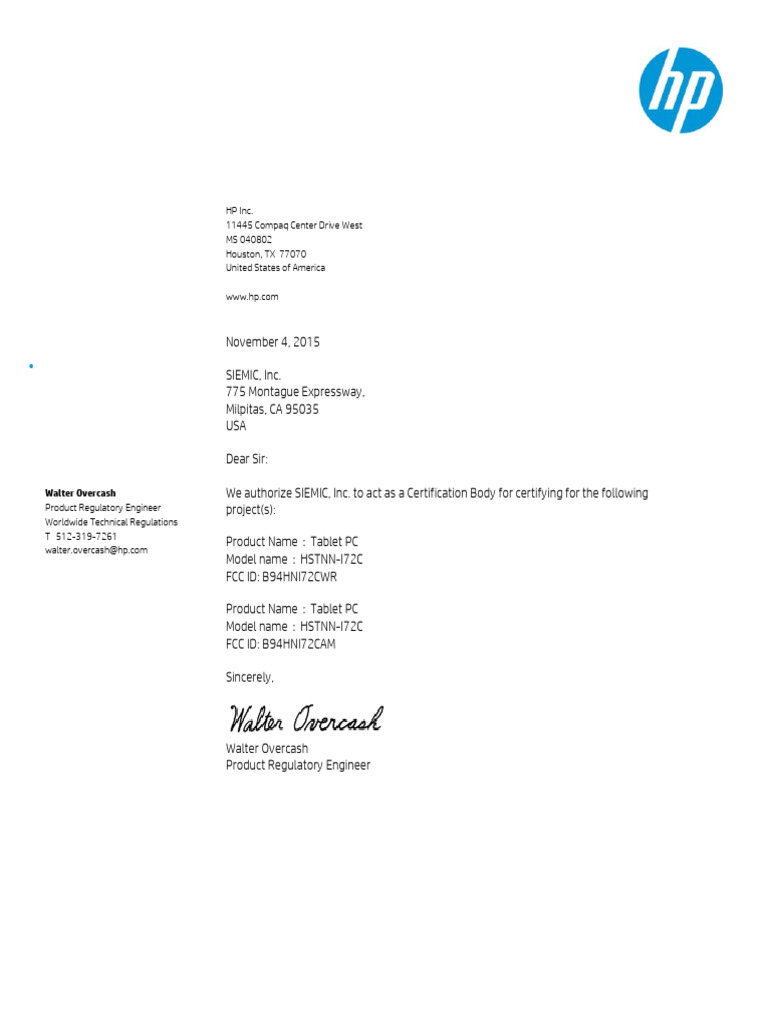 HP Authorization | PDF