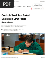 Contoh Soal TBS LPDP | PDF