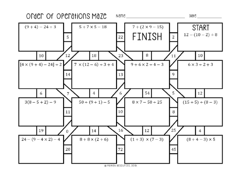 Math Maze | PDF