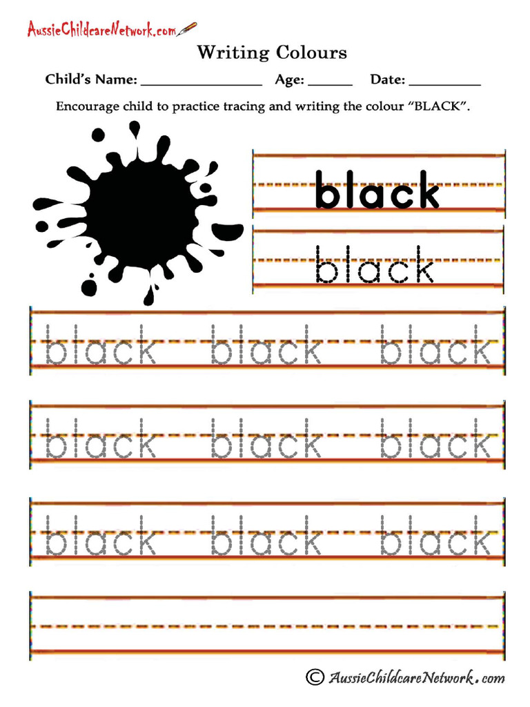 Color Spelling Trace | PDF