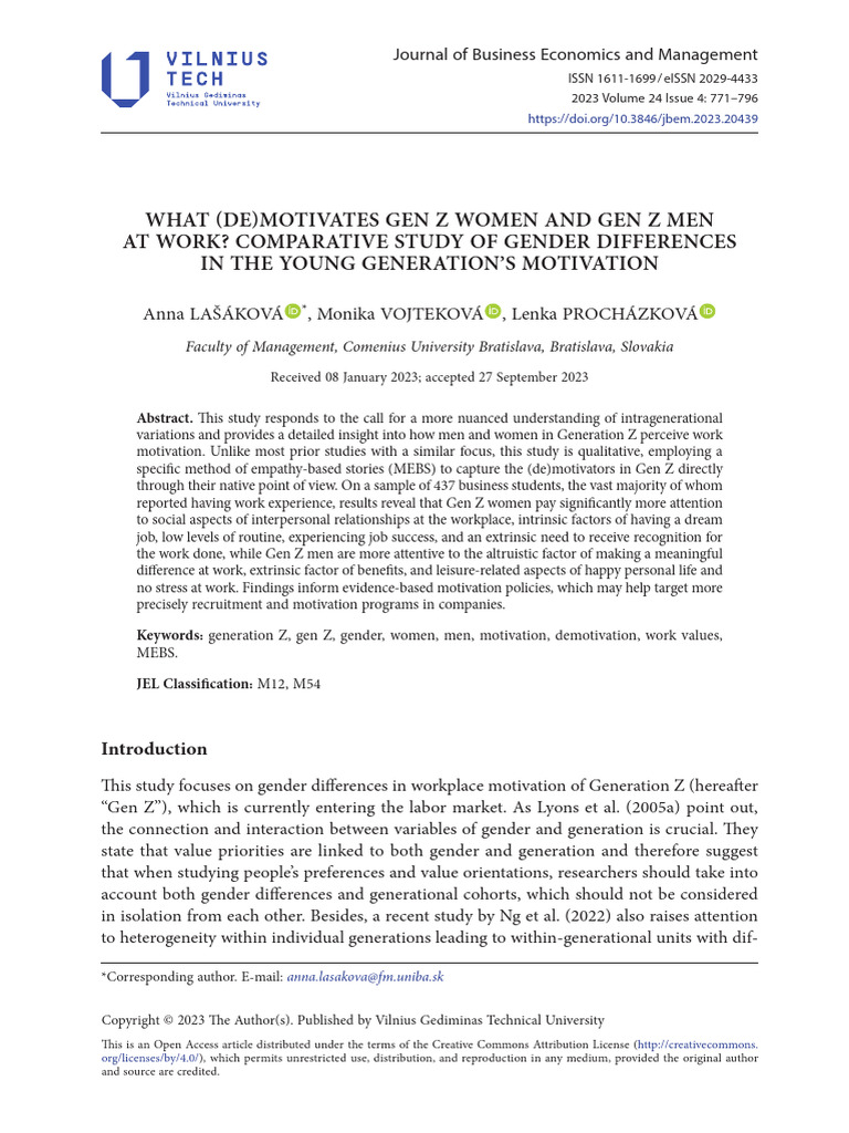 20439-Article Text-83237-2-10-20231207 | PDF | Motivation | Motivational