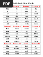 Grade 1 Spelling - Words | PDF