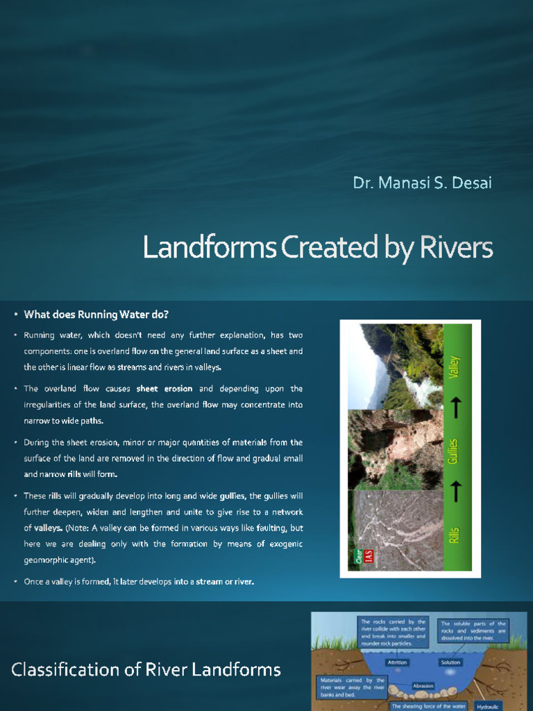 Landforms Created by Rivers | PDF | River | Erosion