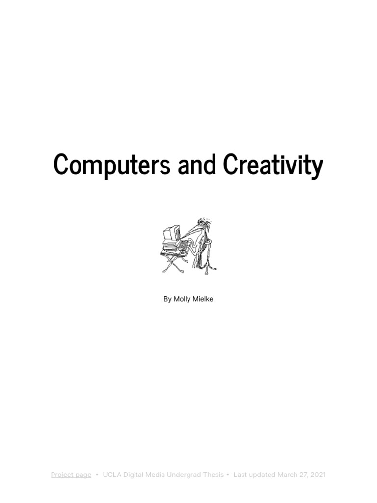 Computers and Creativity (2021) | PDF | Adobe Flash | Creativity