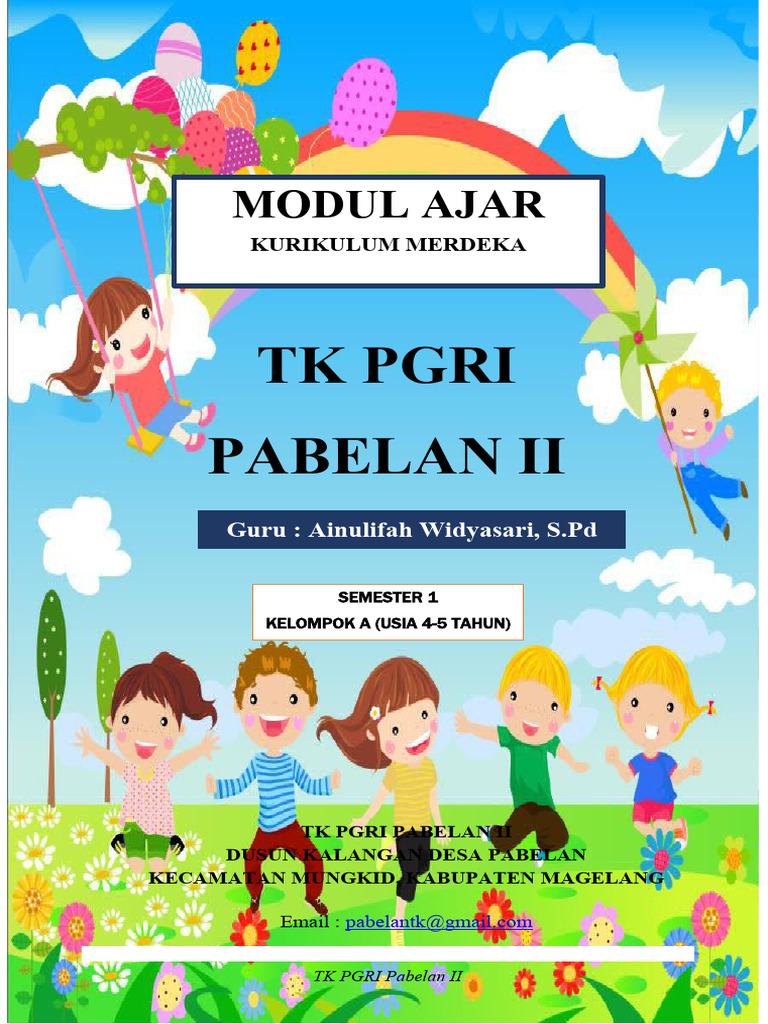 MODUL AJAR PAUD P5 TEMA MAKANAN TRADISIONAL | PDF