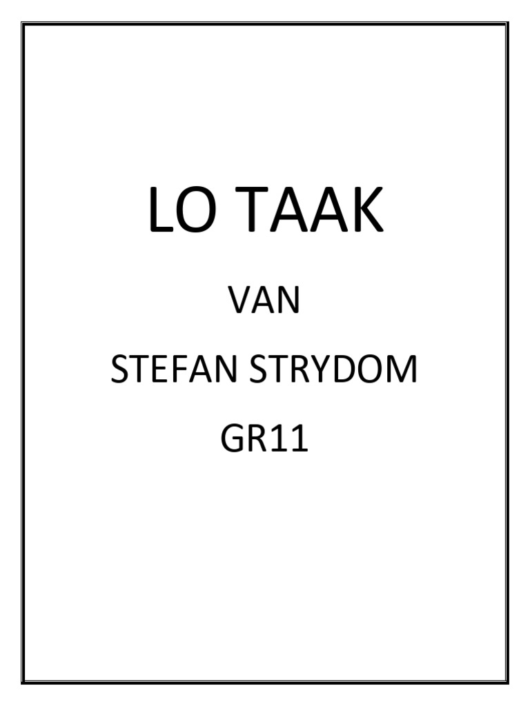 Lo Taak Stefan | PDF