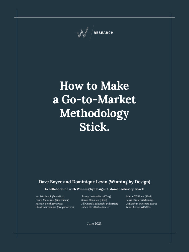 How To Make GTM Methodology Stick | PDF | Methodology | Leadership