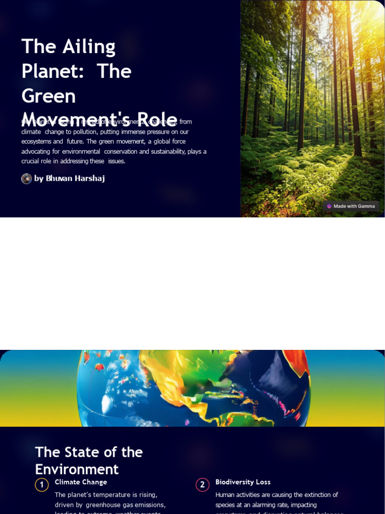 The Ailing Planet The Green Movements Role | PDF | Sustainability ...