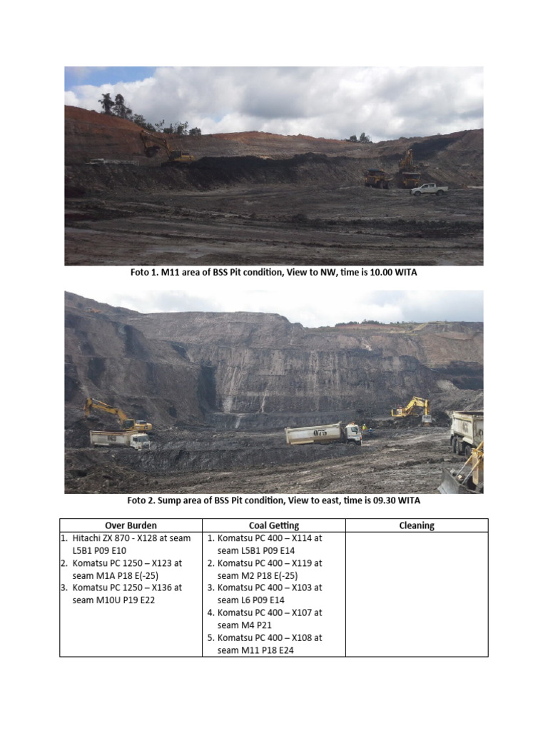 Pit Activity Data | PDF