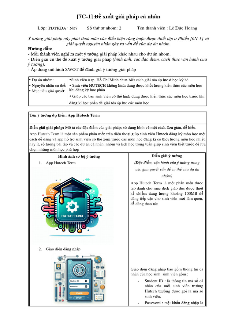 (7C-1) Lê Đ C Hoàng | PDF
