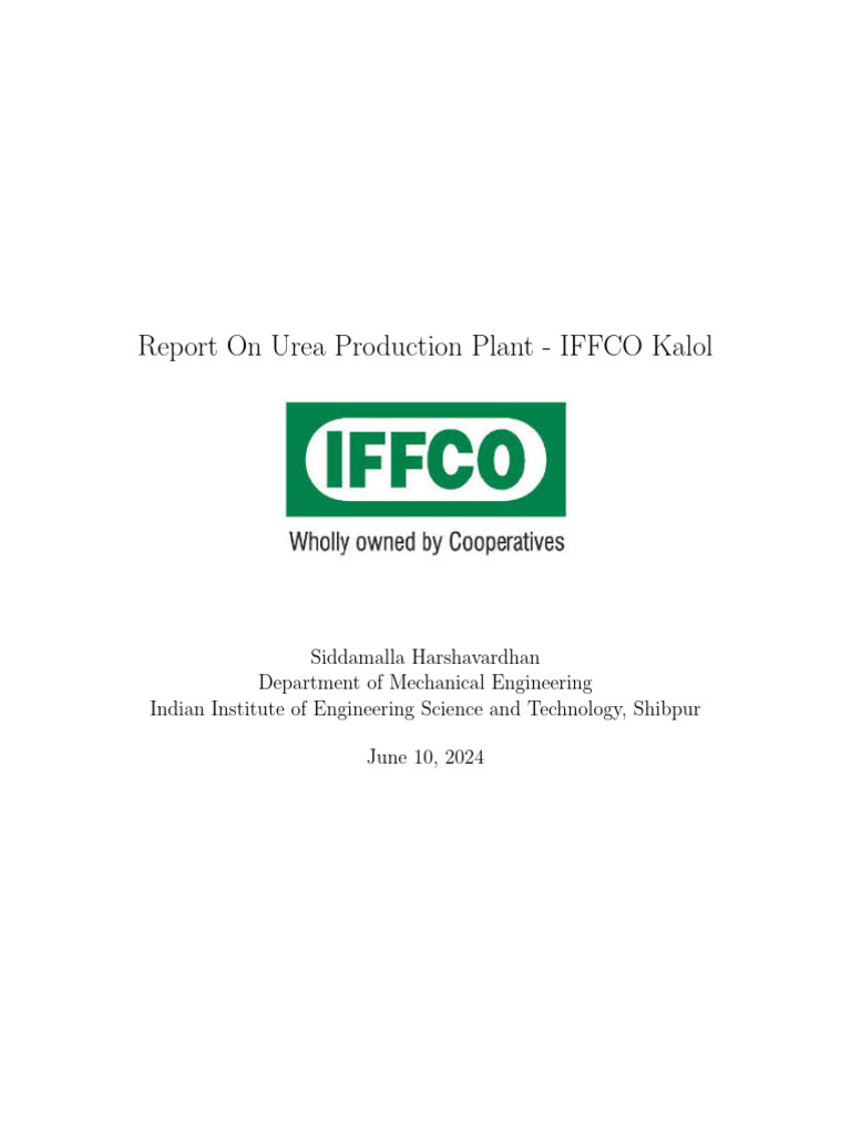 IFFCO Plant Visit | PDF | Turbine | Bearing (Mechanical)
