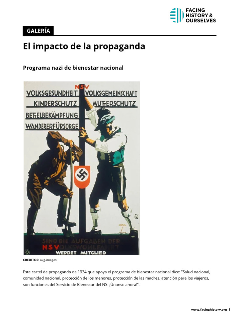 Gallery The Impact of Propaganda Espanol | PDF | Alemania nazi | nazismo