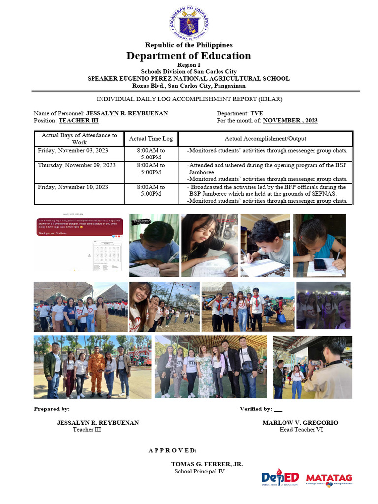 IDLAR ADORACION E PALISOC November 2021 | PDF