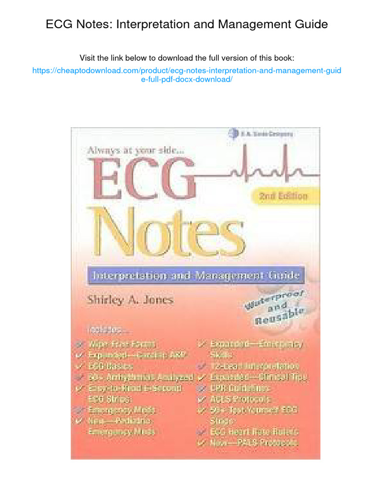 ECG Notes: Interpretation and Management Guide. ISBN 0803621426, 978 ...