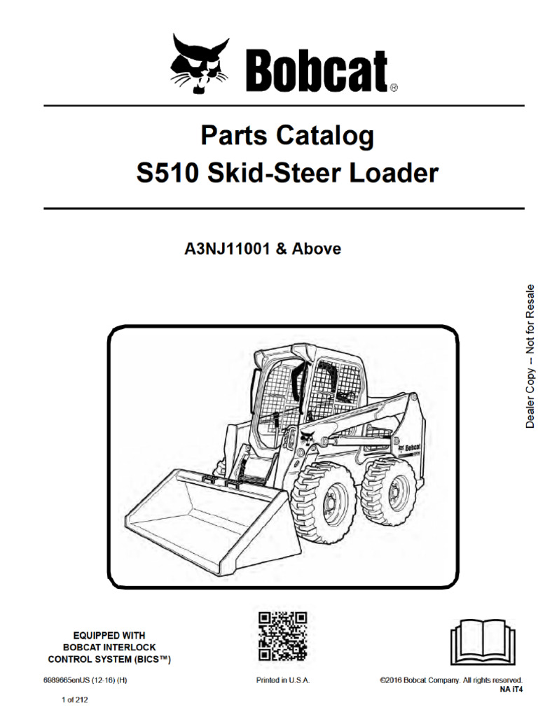Bobcat s510 Parts | PDF | Gallon | Screw