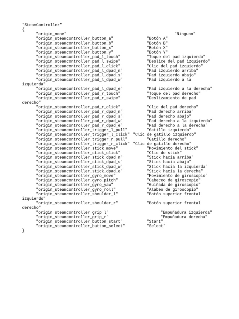 Steam Controller Spanish | PDF