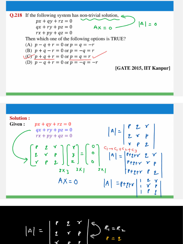 Olution of Linear Equation (Part-03) LU Decomposition | PDF