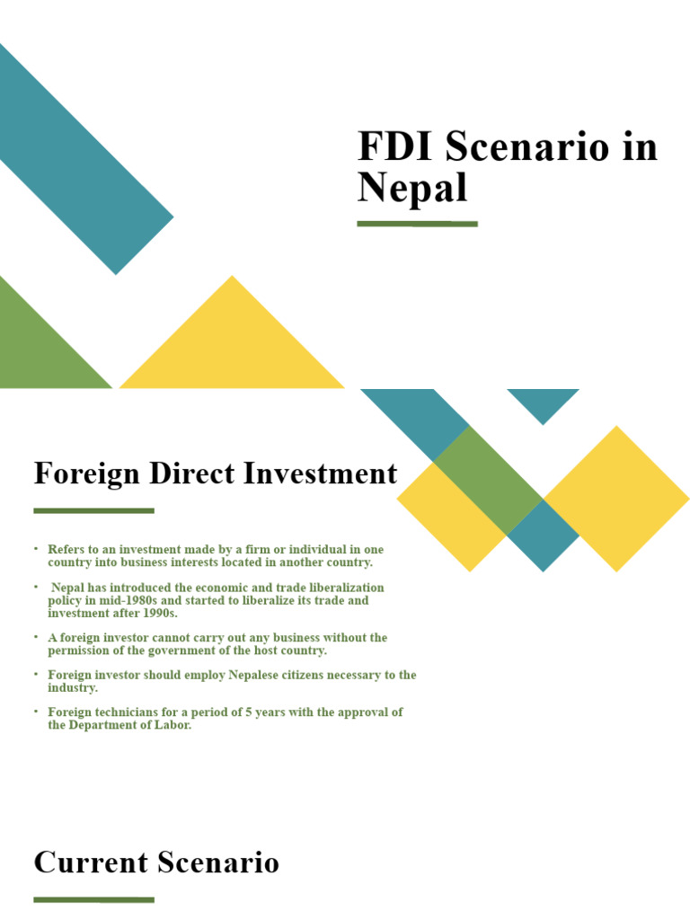 FDI Growth and Current Trends in Nepal | PDF | Foreign Direct ...