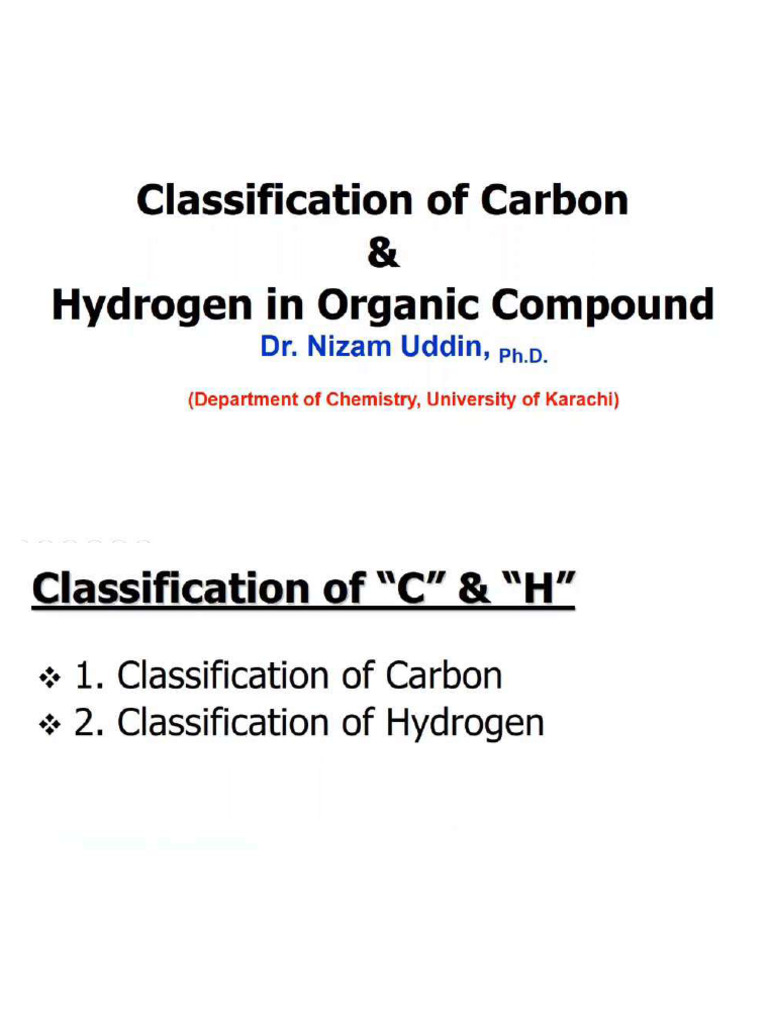Classification of Carbon | PDF