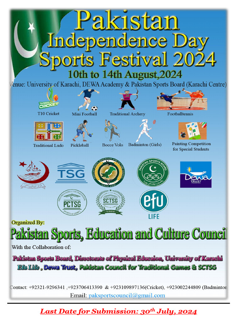 Independence Day Sports Festival 2024 | PDF | Sports | Athletic Sports