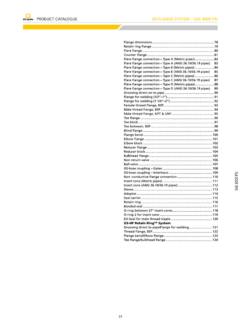 Flanges Sae 6000 Psi Iso 6162 2 | PDF