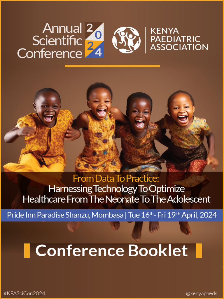 Conference Booklet 2024 | PDF | Pediatrics | Beta Lactamase