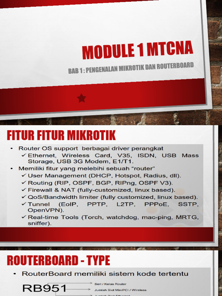 LAB - COURSE - M1 - Pengenalan Mikrotik Router | PDF