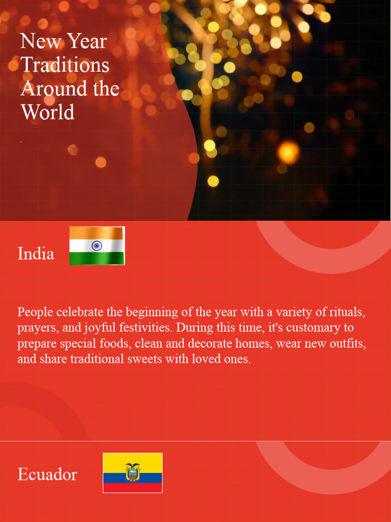 Global New Year Traditions Explained | PDF | Travel