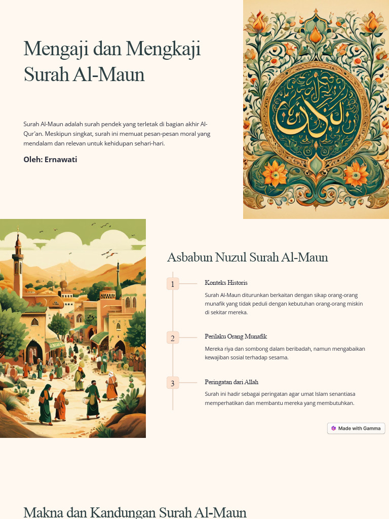 Mengaji Dan Mengkaji Surah Al Maun | PDF