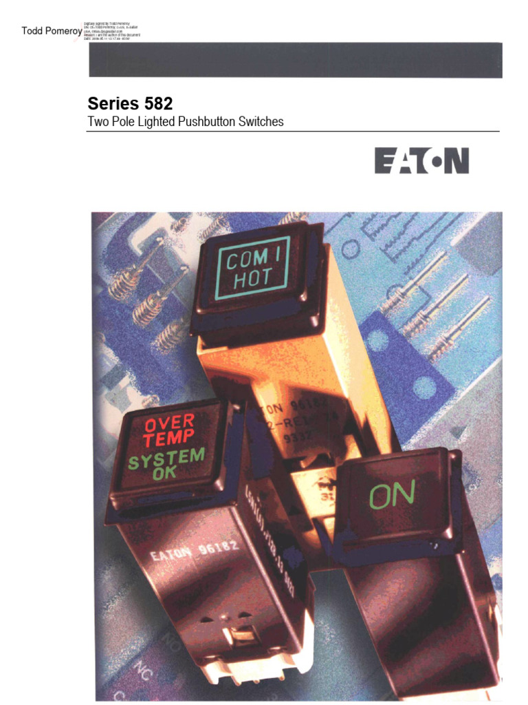 Eaton 582 Switch Info | PDF | Light Emitting Diode | Color