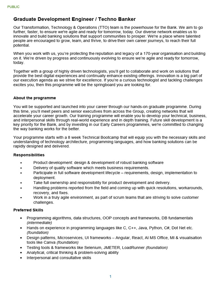 Tier 2 FTE Engineer JD (JP Update) | PDF | Agile Software Development ...