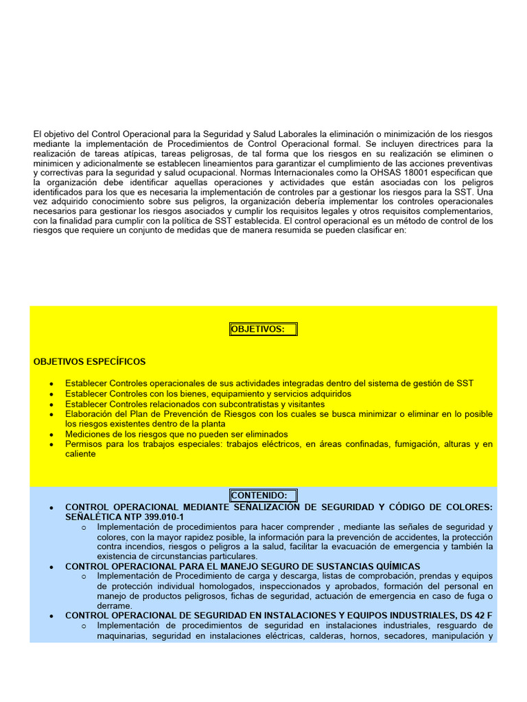 Gestión de Controles Operacionales | PDF | Business