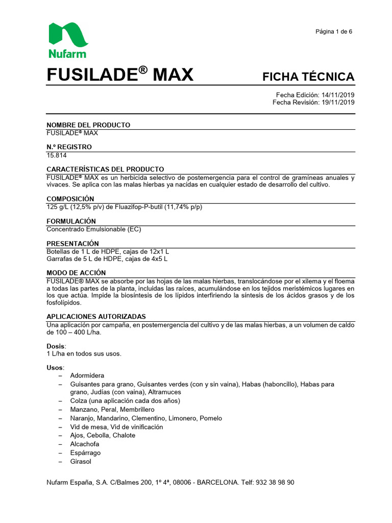 FT FUSILADE MAX - v2 1402201 | PDF | Agua