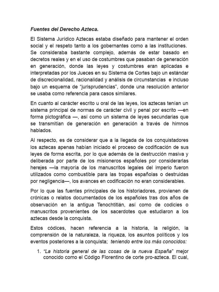 Derecho Azteca y Maya | PDF | Castigos | Prisión