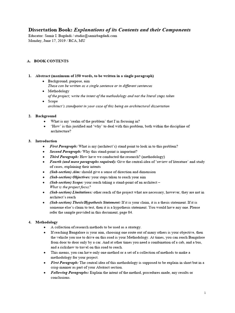Dissertation Book - MU | PDF | Methodology | Thesis