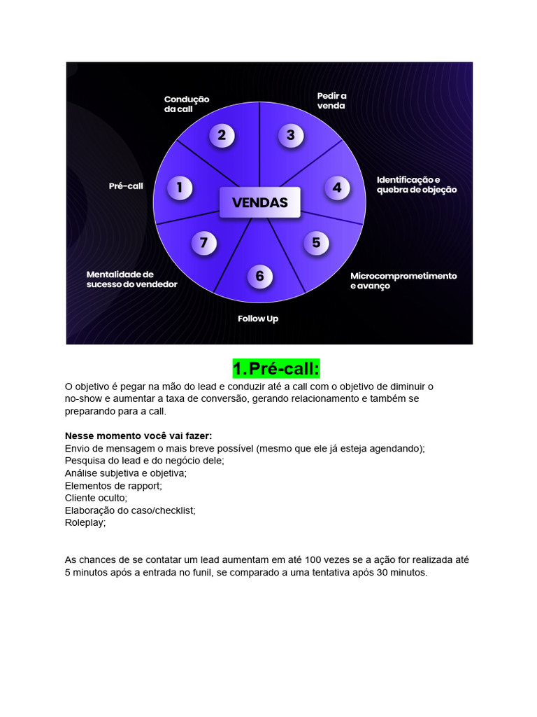 Estratégias Eficazes para Vendas em Calls | PDF | Aprendizado | Comentários