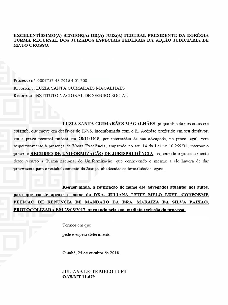 Incidente+de+uniformizacao+-+incapacidade+temp +luzia+santa+ | PDF ...